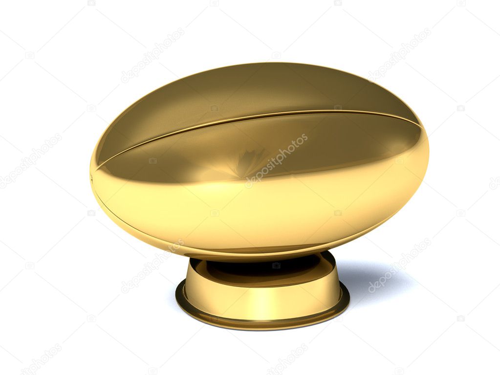 Golden rugby trophy — Stock Photo © shkyo30 #4707883