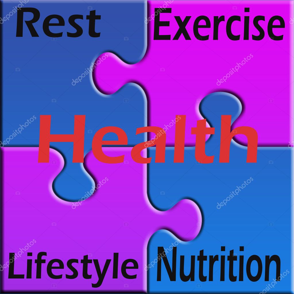 Health puzzle illustration — Stock Photo © dcwcreations #5261388