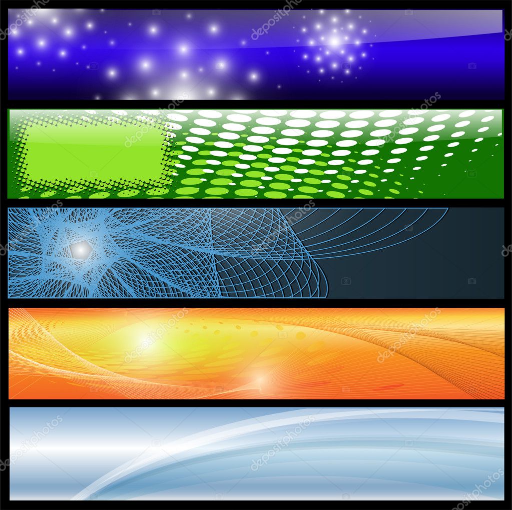 Banners, headers — Stock Vector © cobalt88 #4969425
