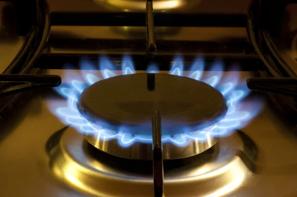 Cooking by gas light - Stock Image - Everypixel