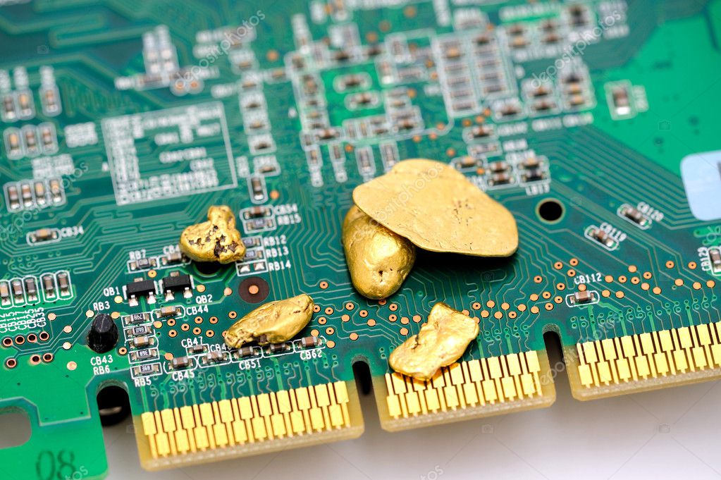 Gold And Circuitry — Stock Photo © bendicks #4260291