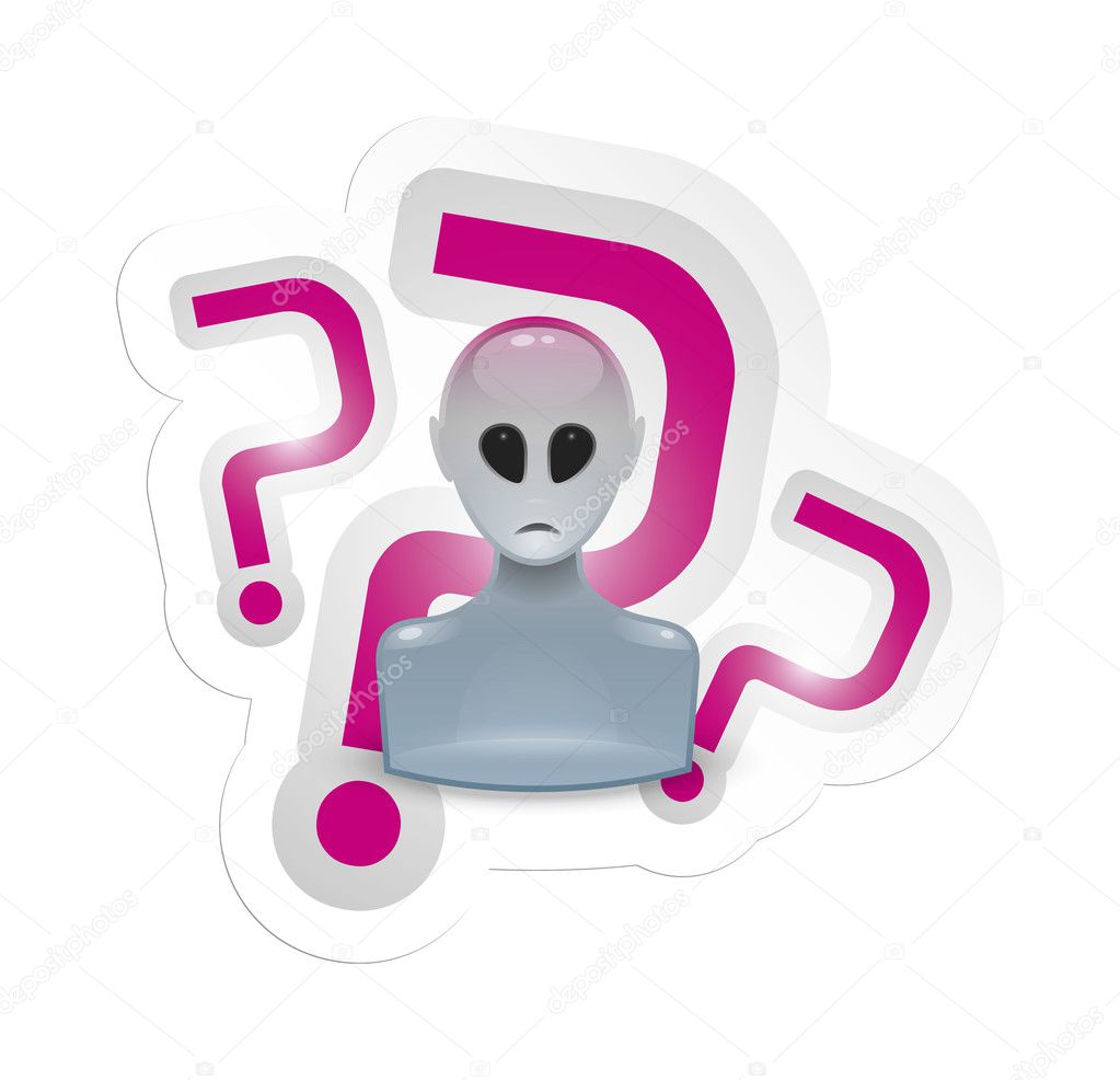 Alien questions — Stock Photo © magann #4643737