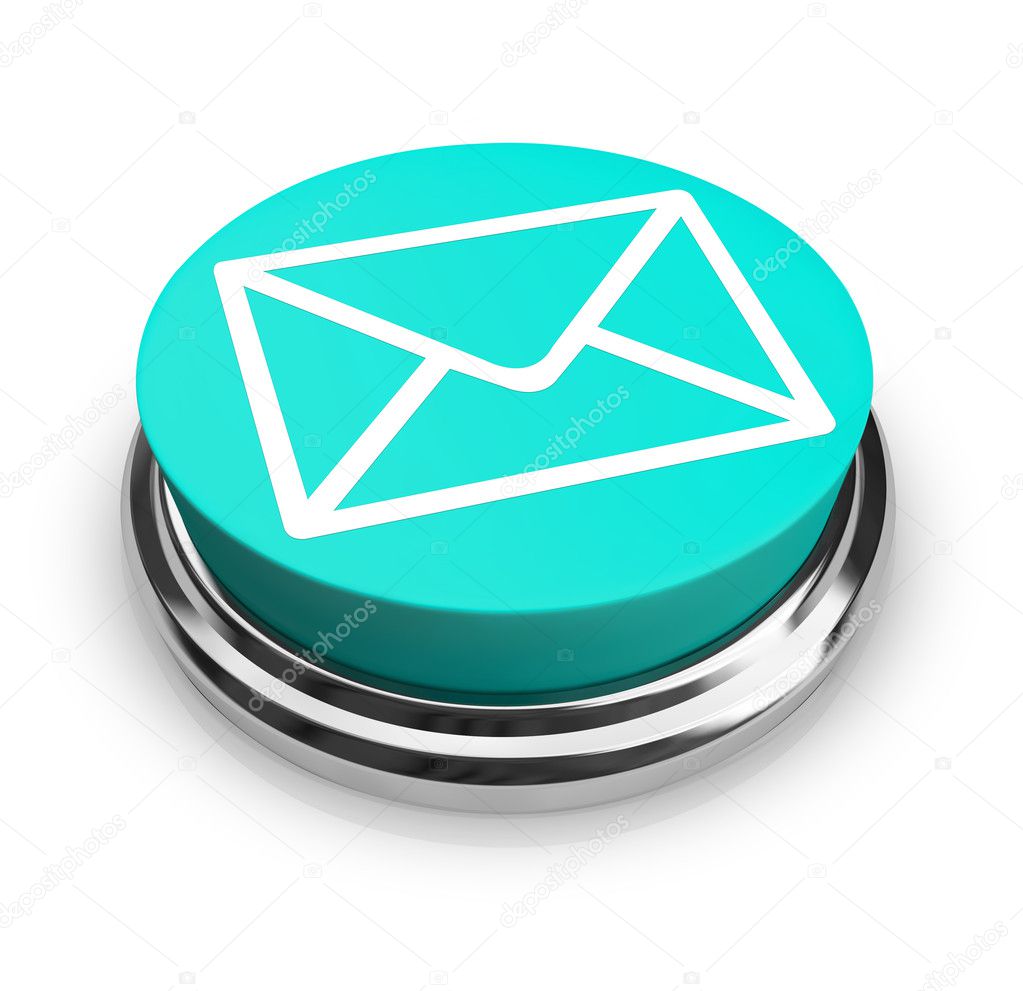 Email Envelope - Blue Button — Stock Photo © iqoncept #4440371