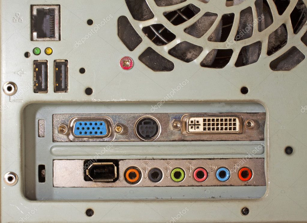 La parte trasera del pc — Foto de Stock #4585066 — Depositphotos