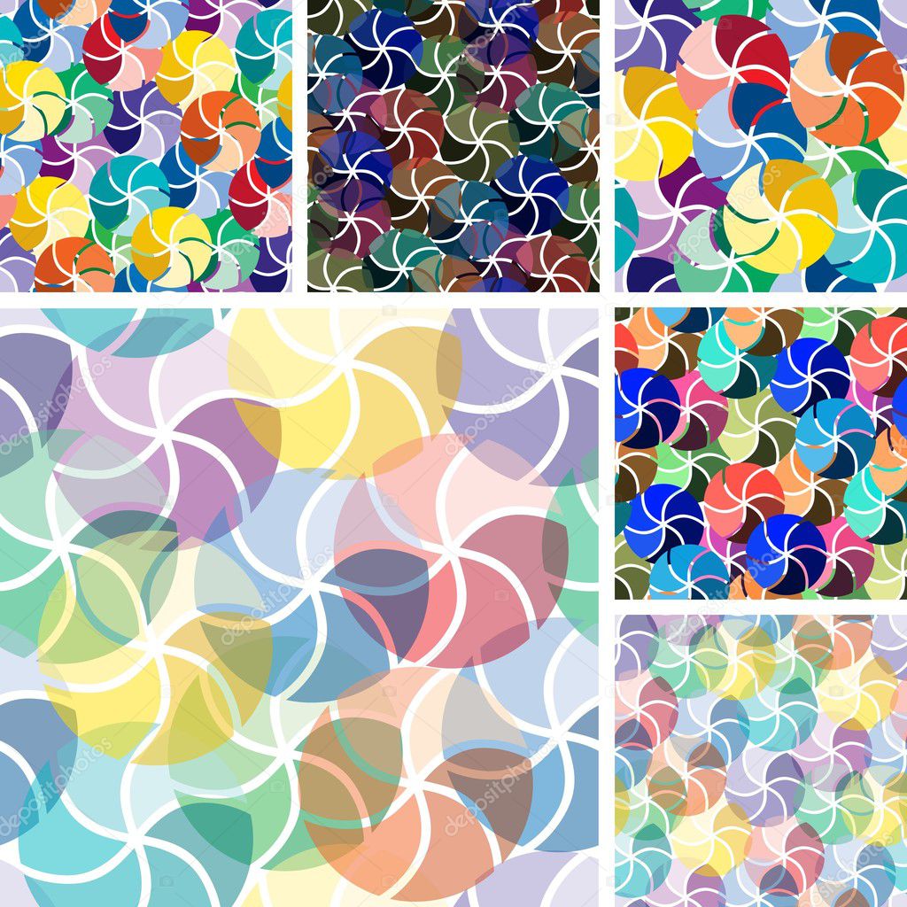 Seamless vivid swirl patterns Stock Vector by ©ihor_seamless 3995106