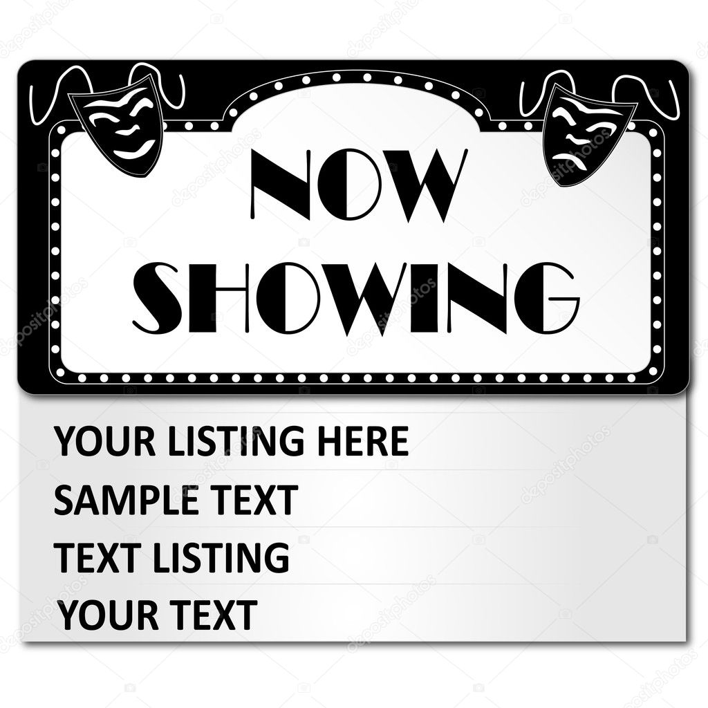 Now Showing Stock Vector by ©nmarques74 4259961