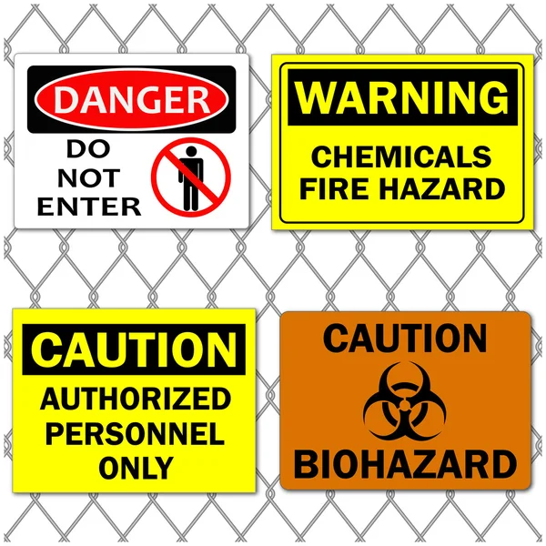 Warning Signs — Stock Vector © nmarques74 #4060406