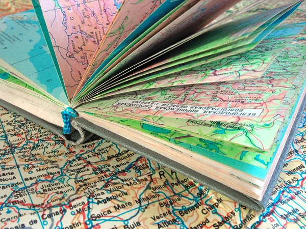 Two opened old atlas book — Stock Photo © arogant #2275071