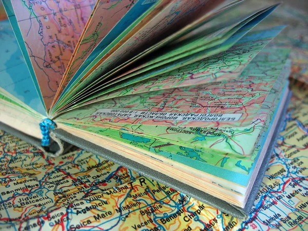 Two opened old atlas book — Stock Photo © arogant #2275071