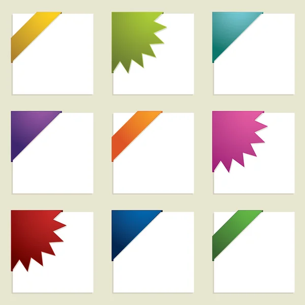 Corner ribbons — Stock Vector © mattasbestos #3951729