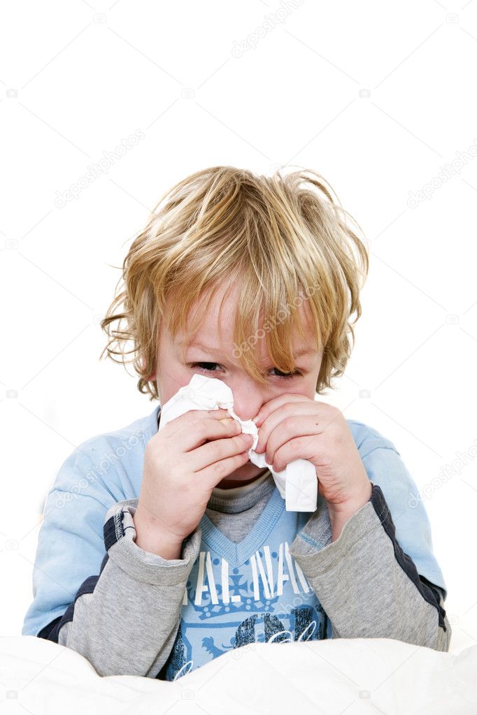Sneezing child — Stock Photo © Corepics #4922517