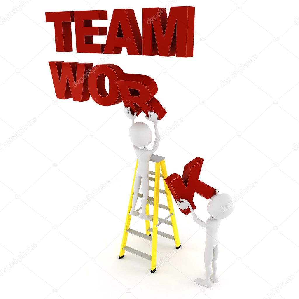 3d man team work — Stock Photo © digitalgenetics #5251614