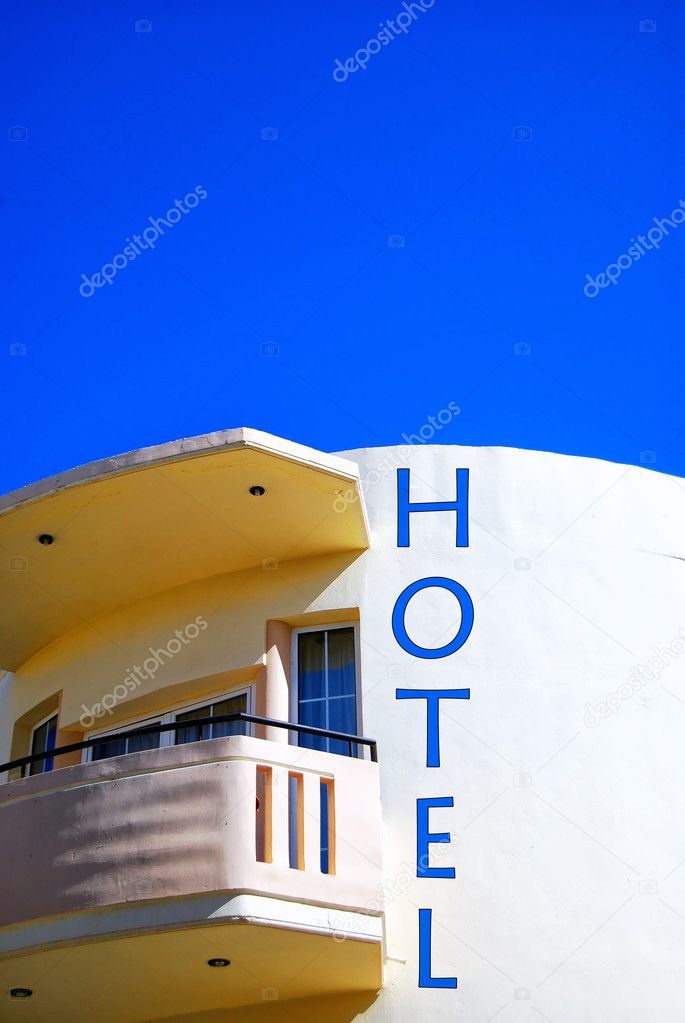 Hotel sign crete — Stock Photo © Tonygers #3981465
