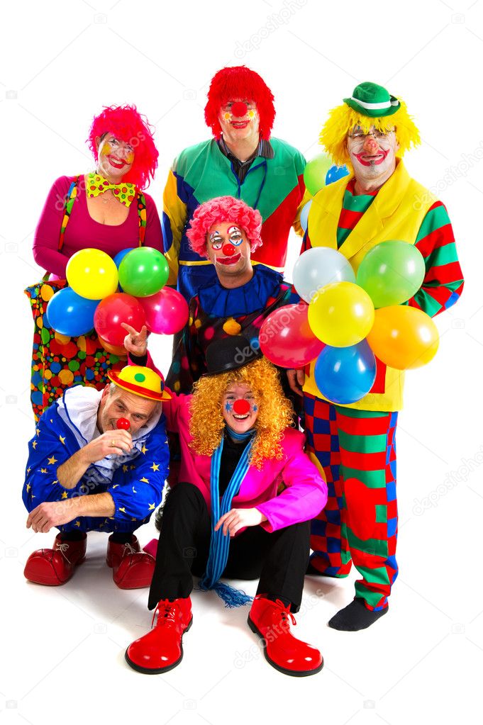 Happy clowns — Stock Photo © ivonnewierink #5011829