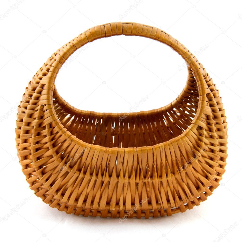 Empty cane basket — Stock Photo © ivonnewierink #5089688