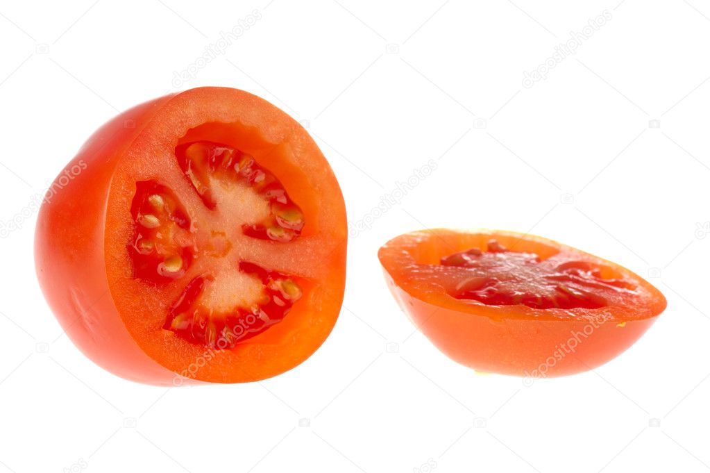 Cut tomato Stock Photo by ©ivonnewierink 5309948