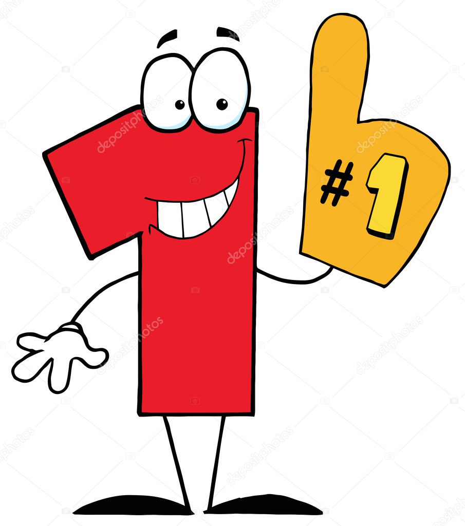 Cartoon Character Number One — Stock Photo © HitToon #4723995