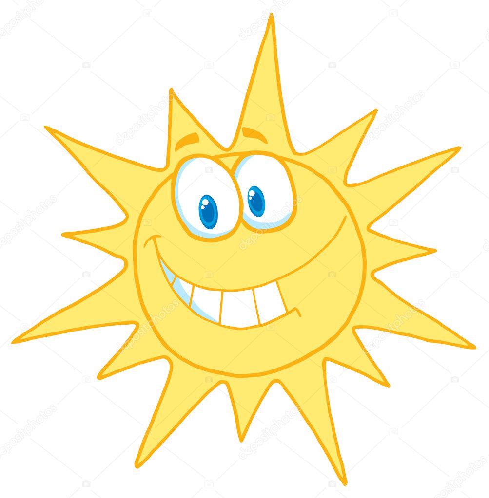 Sunny smiley face clip art | Sunny Face Smiling — Stock Photo © HitToon ...