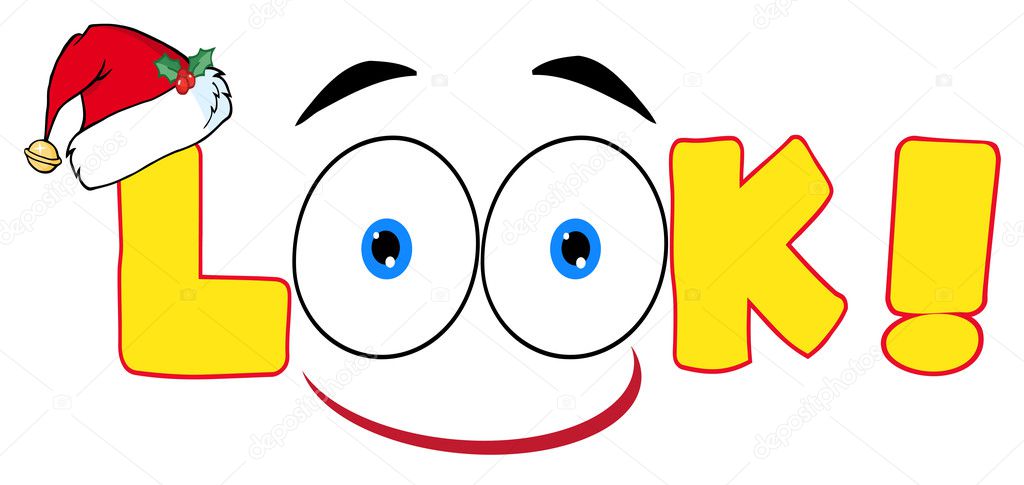 Happy Yelow Cartoon Text Look — Stock Photo © HitToon #4727704
