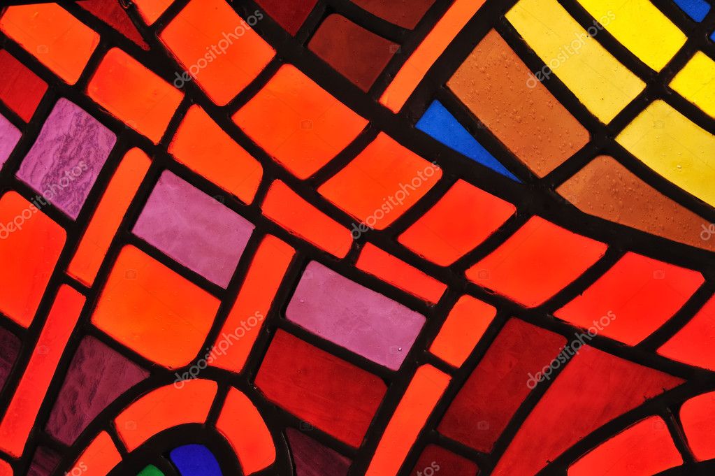 Stained glass window in church - background — Stock Photo © brozova ...