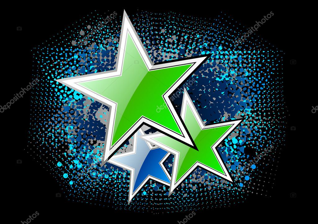 Green stars Stock Vector Image by ©vlastas #4431243