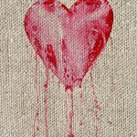 Broken heart - bleeding heart — Stock Photo © siloto #4904805