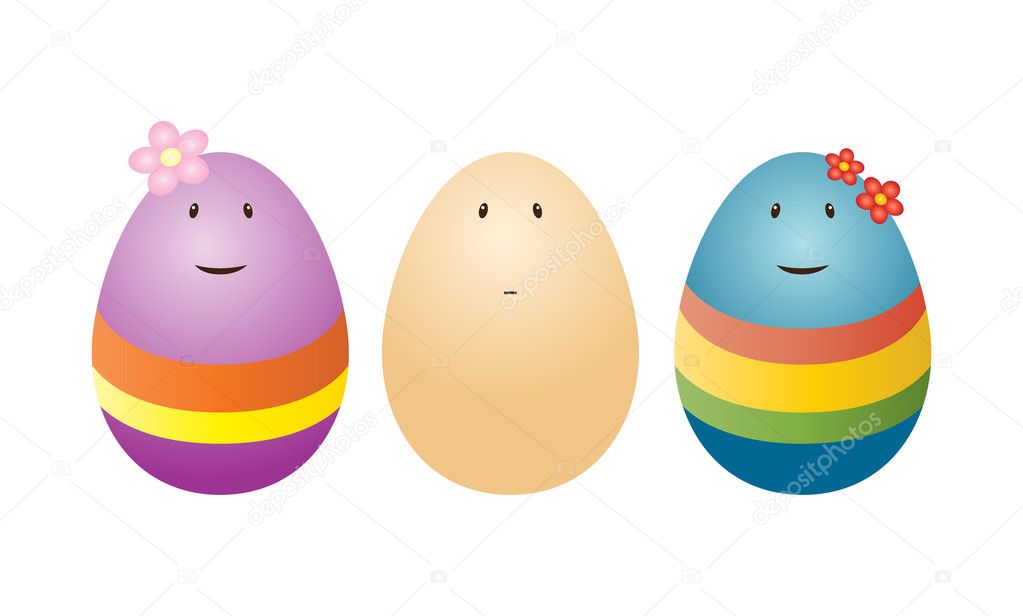Vector Funny Eggs Stock Vector Image by ©Natalie-art #4894544