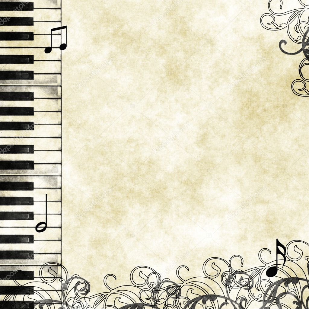 Grunge floral musical background Stock Photo by ©andreasnikolas 5362657