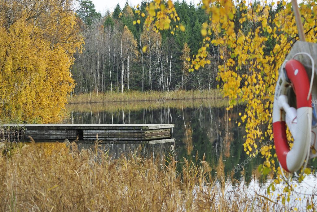 Autumns lake frame — Stock Photo © peter77 #5309568