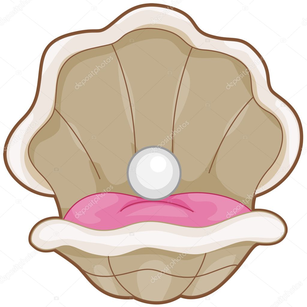 Clam Pearl Cartoon at Jane Rodriquez blog
