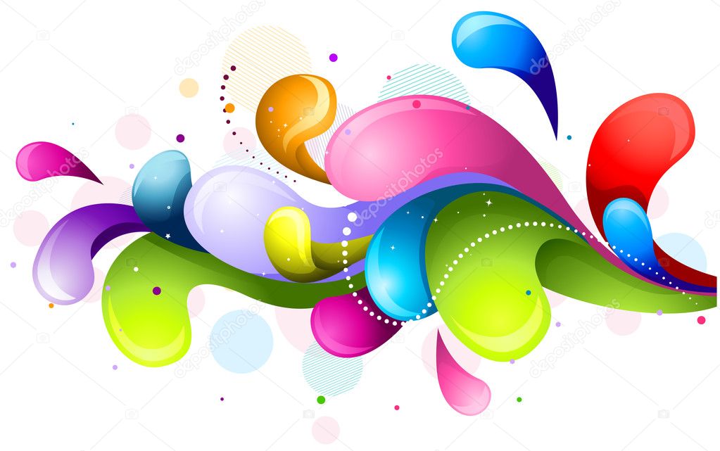 Rainbow Splash Stock Photo by ©lenmdp 4009984