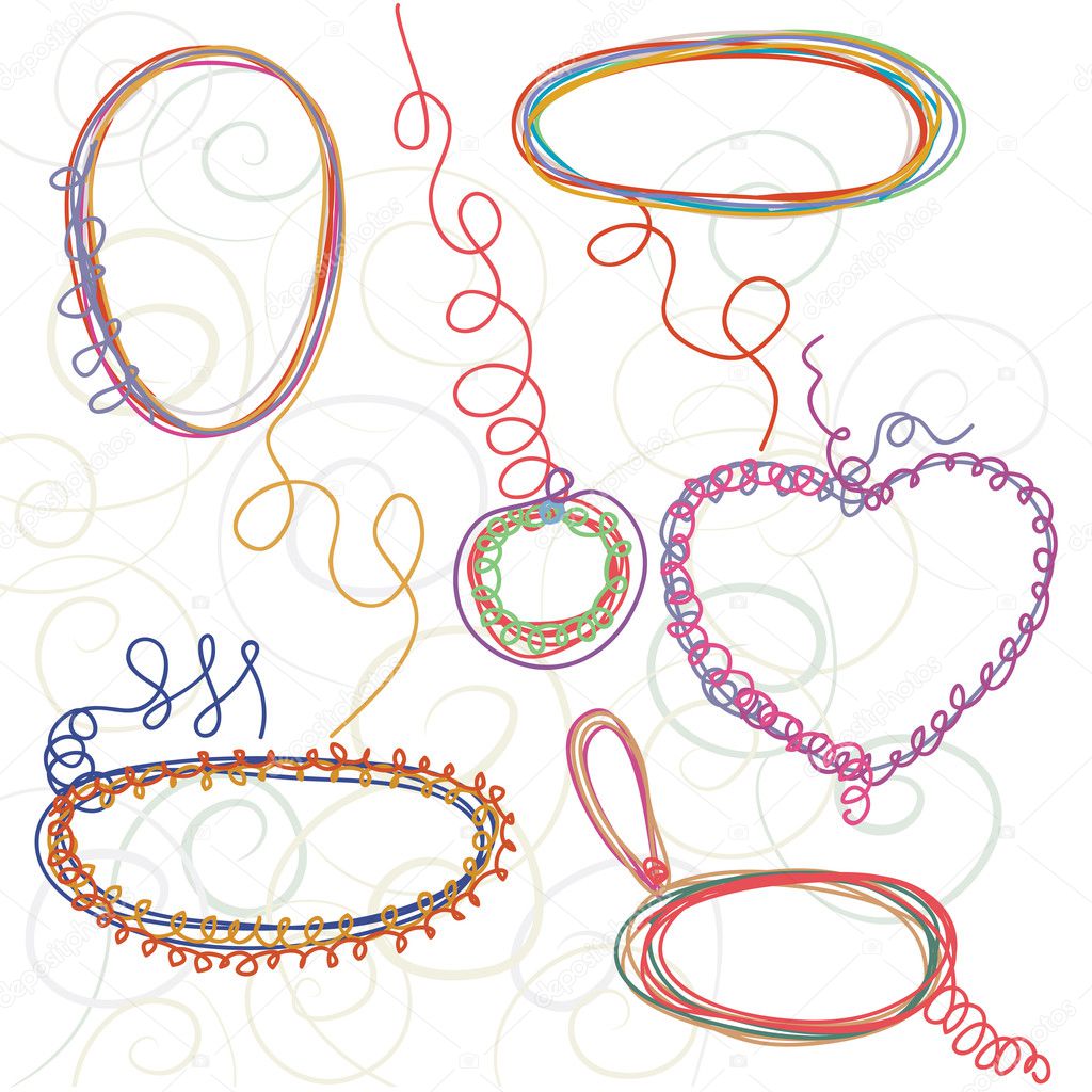 Abstract funny frames set — Stock Vector © Tasia12 #4644234