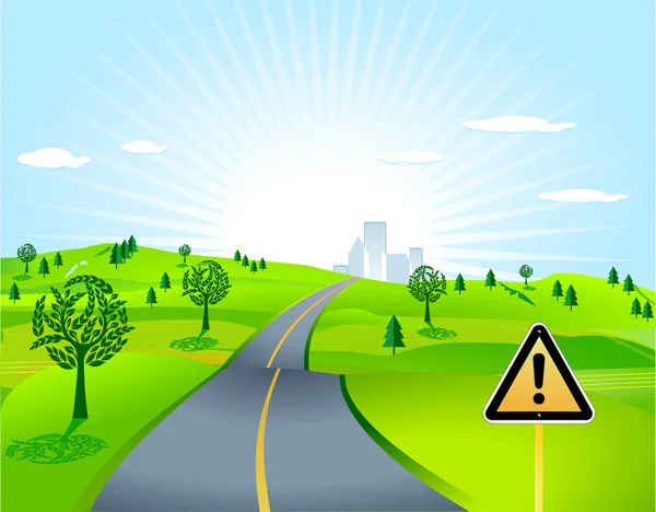 Country lane Vector Art Stock Images | Depositphotos