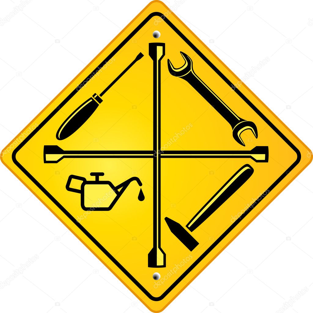 Car repair shop sign — Stock Vector © scusi0-9 #4935588