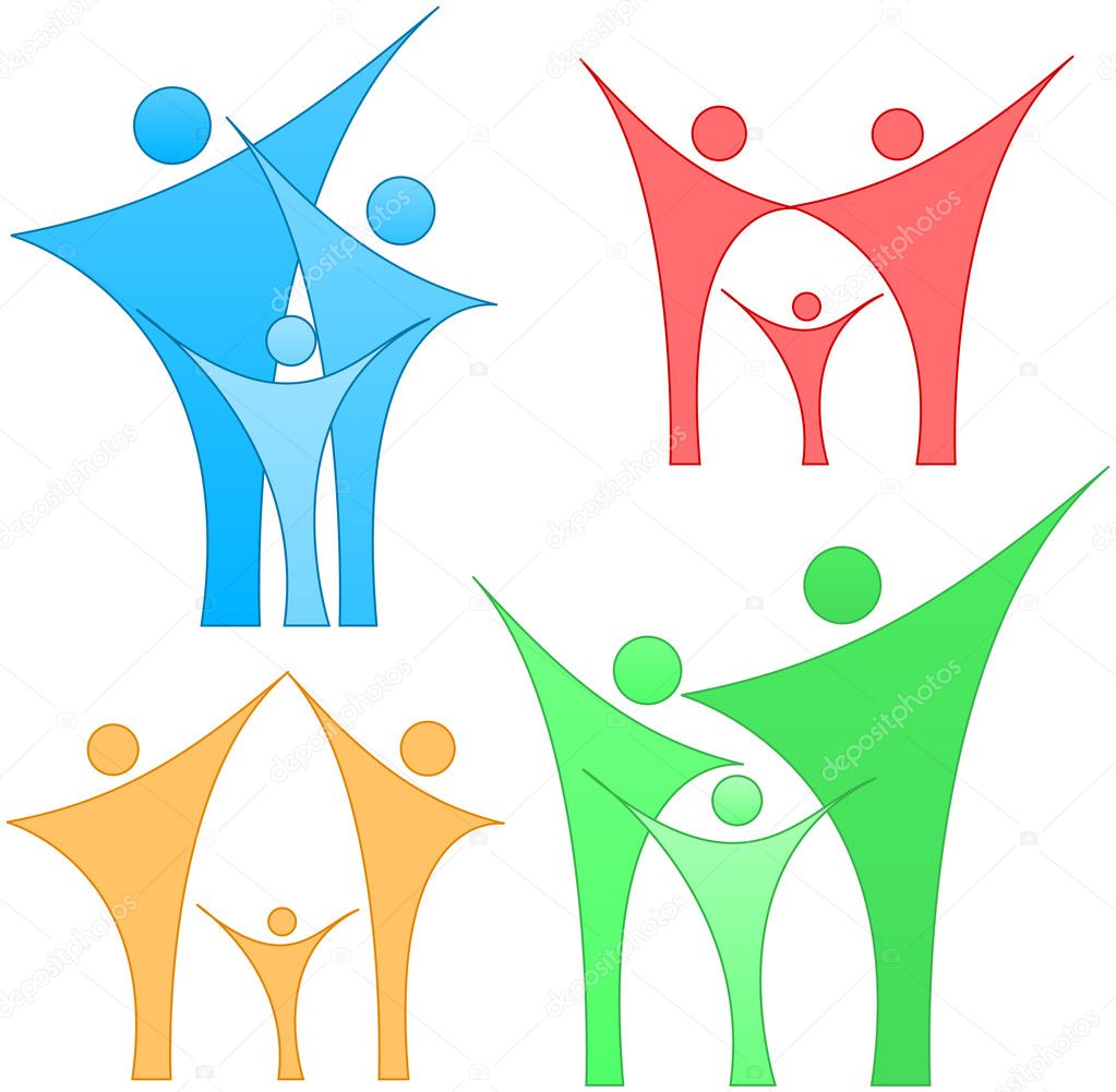 Abstract family — Stock Vector © longquattro #5180287