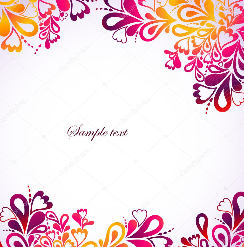 Colorful background frame. Vector — Stock Vector © emaria #4714438