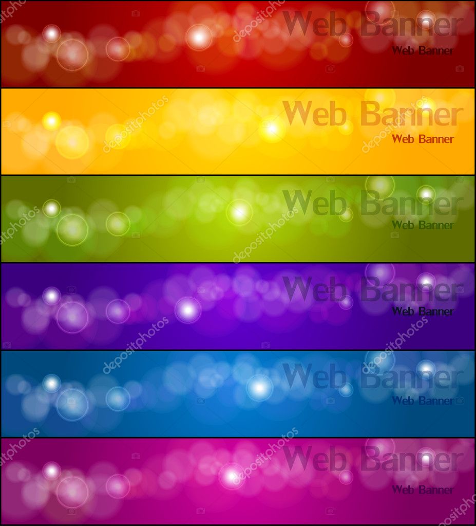 Set of colorful vector banners Stock Vector Image by ©emaria #5194246