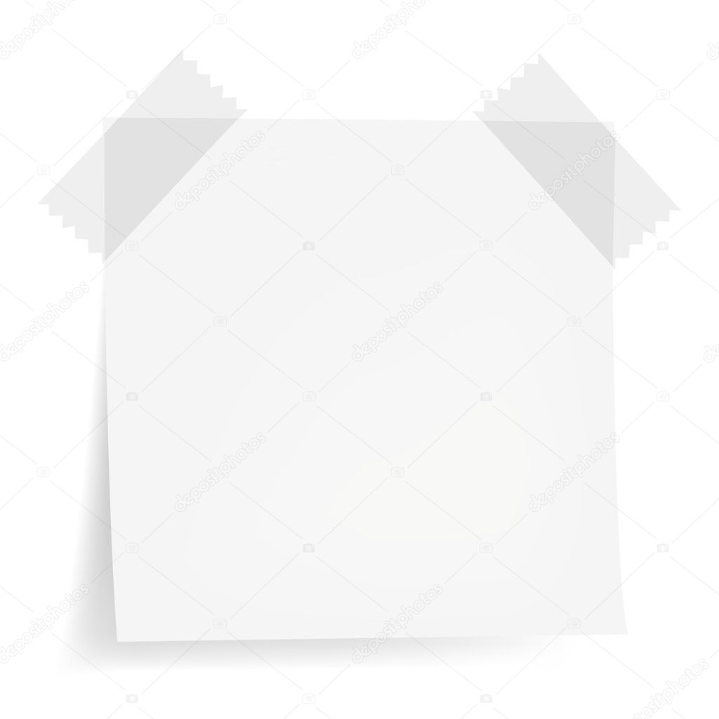 White Note Papers Stock Vector Image by ©adamson #5015036