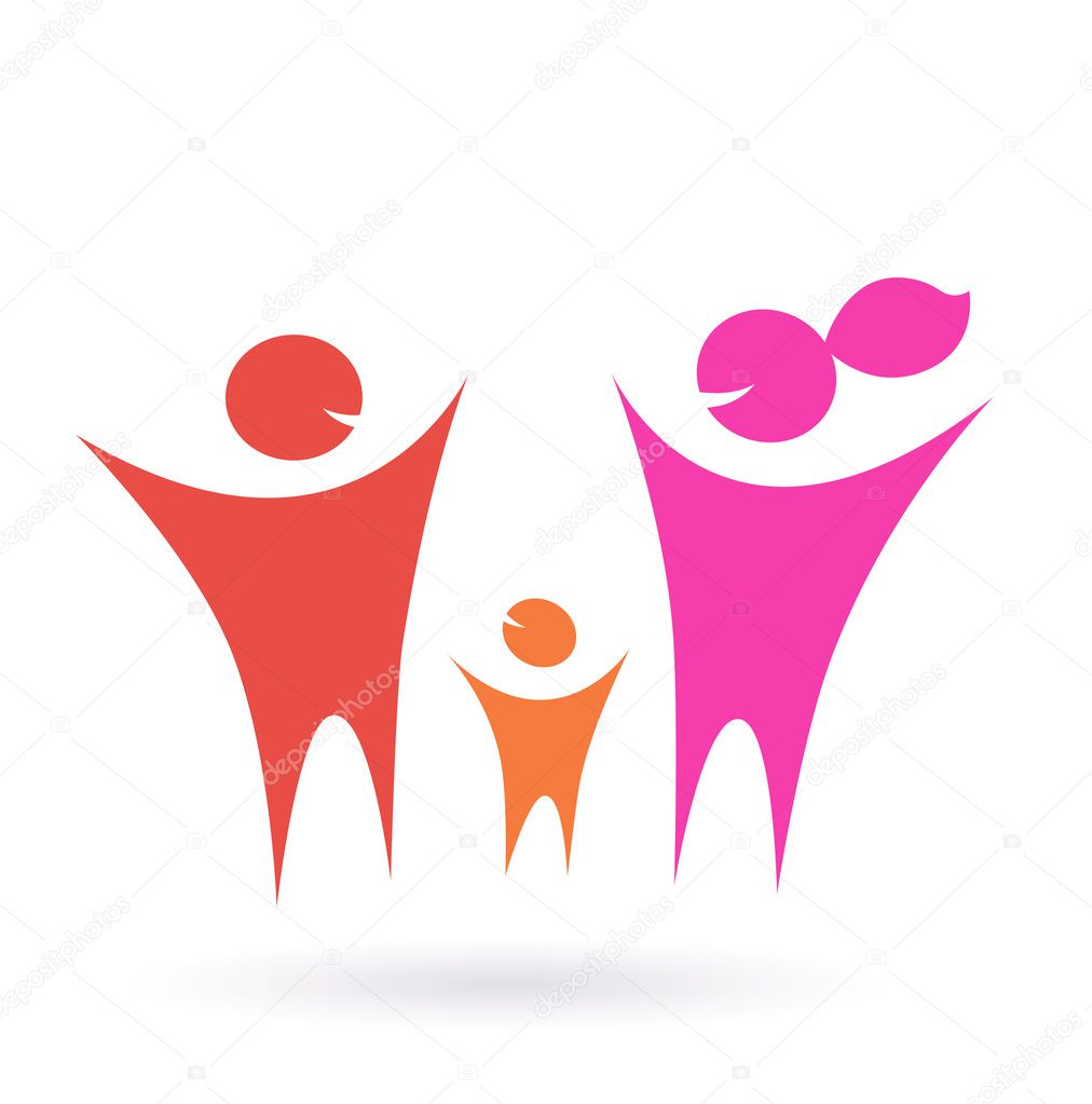 Family, Community and icon — Stock Vector © BEEANDGLOW #4851536