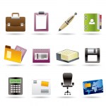 Vector universal square icons. Part 7. Business Stock Vector Image by ...