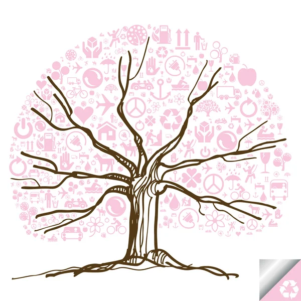 Colorful tree vector background Stock Vector Image by ©krabata #4097792