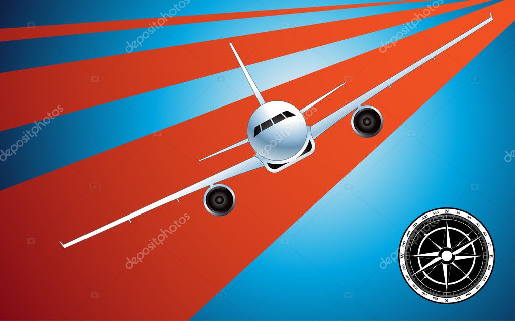 Abstract Vector Background Airplane Stock Vector Image by ©krabata #4575102