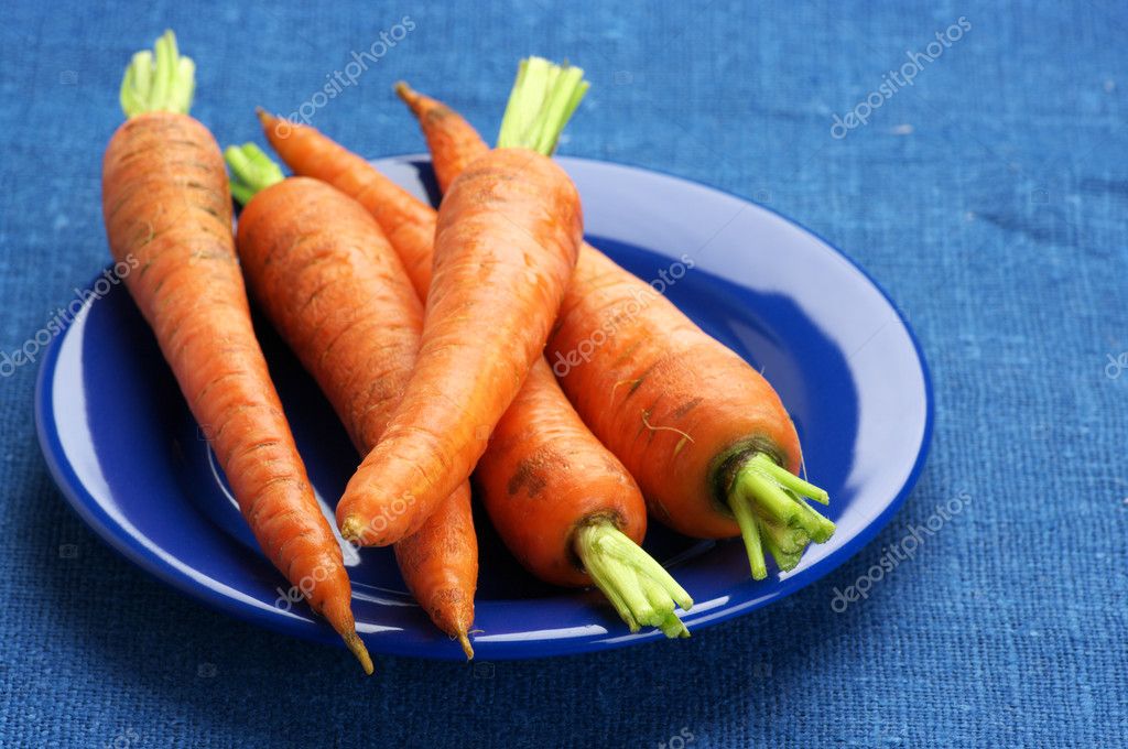 Carrots on plate — Stock Photo © svl861 #4422025