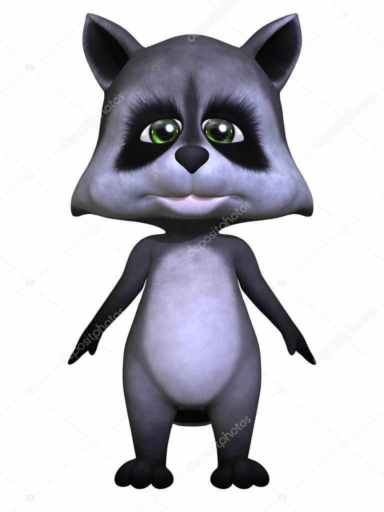 Linda mascota - Mapache — Foto de stock #5165232 © Digitalstudio