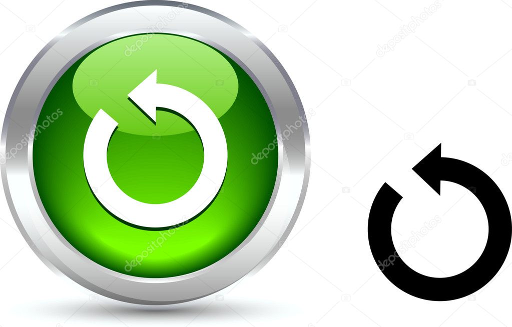 Refresh button. — Stock Vector © Maxborovkov #5043615