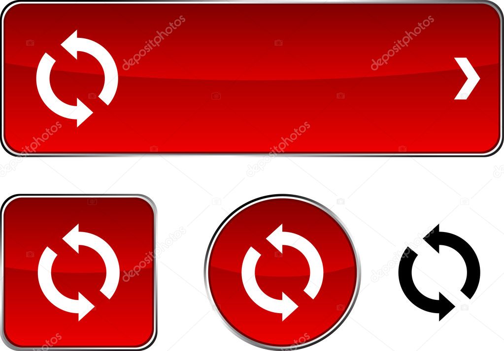 Refresh button set. — Stock Vector © Maxborovkov #5312956 Refresh button set. — Stock Vector © Maxborovkov #5312956