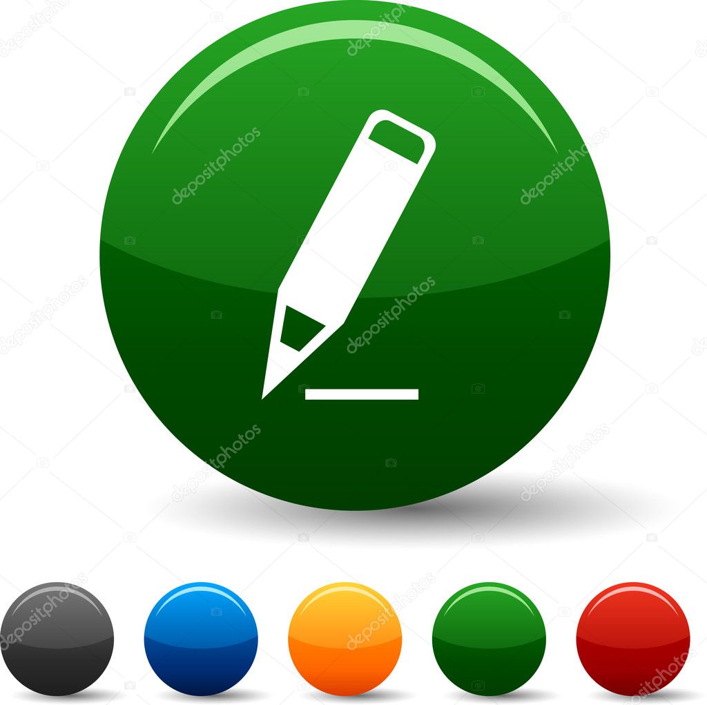 Pencil icons. — Stock Vector © Maxborovkov #5359079