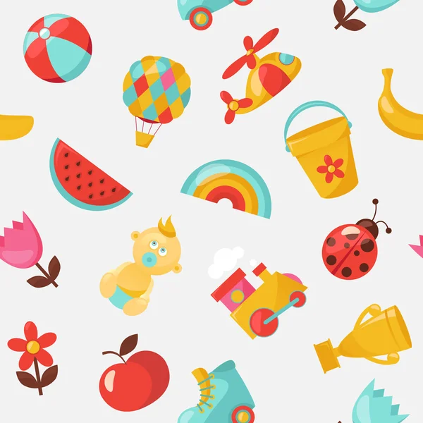 Children seamless vector pattern — Stock Vector © Vikasuperstar #4895223