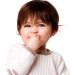 Happy laughing baby toddler girl Stock Photo by ©phakimata 5005544