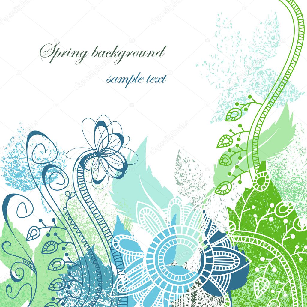 Spring background — Stock Vector © Danussa #4951403